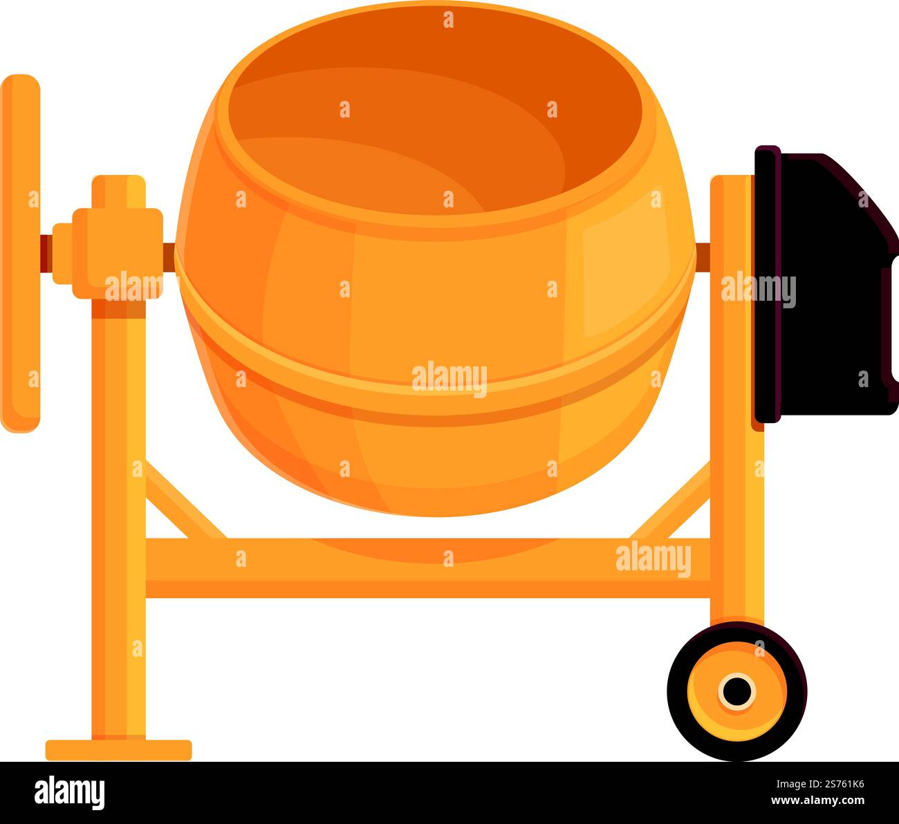 Mix machine icon cartoon vector. Cement mixer. Work tool. Mix machine ...