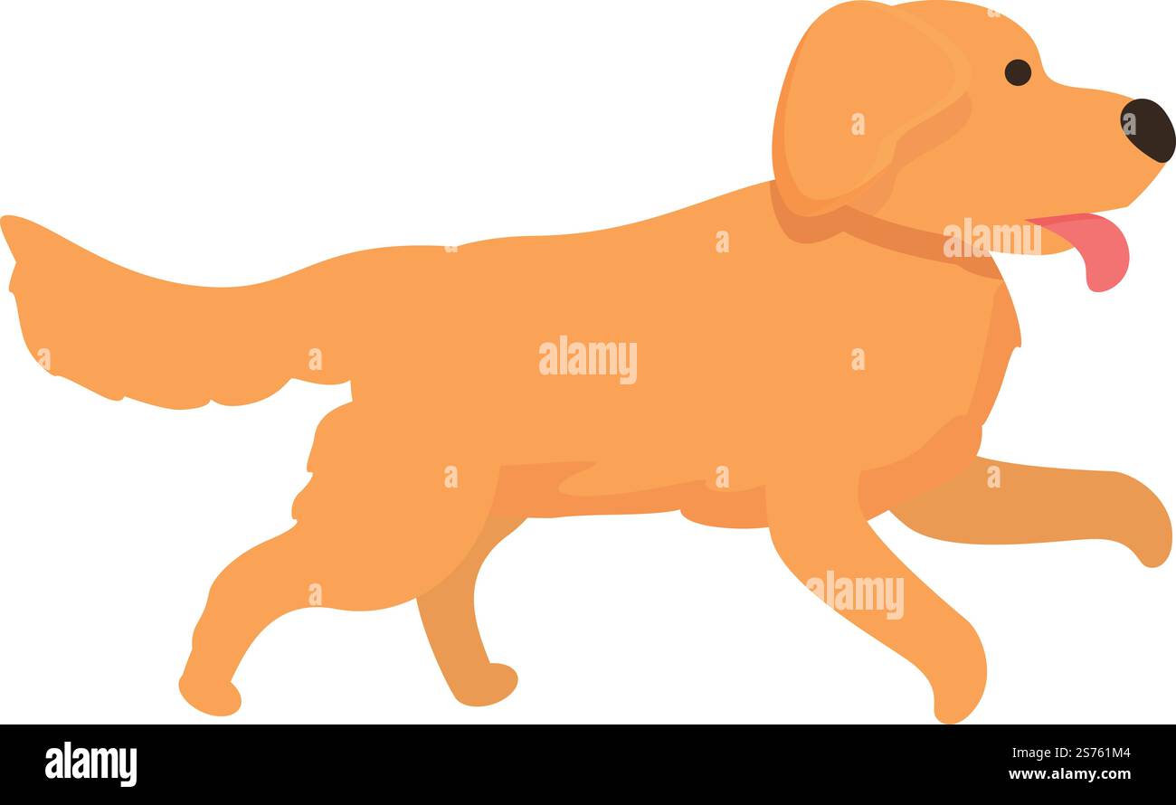 Puppy retriever icon cartoon vector. Golden dog. Cute head. Puppy ...