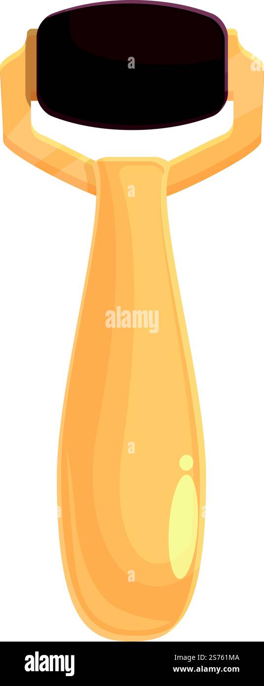Scraper roller icon cartoon vector. Face skin. Care fashion. Scraper ...