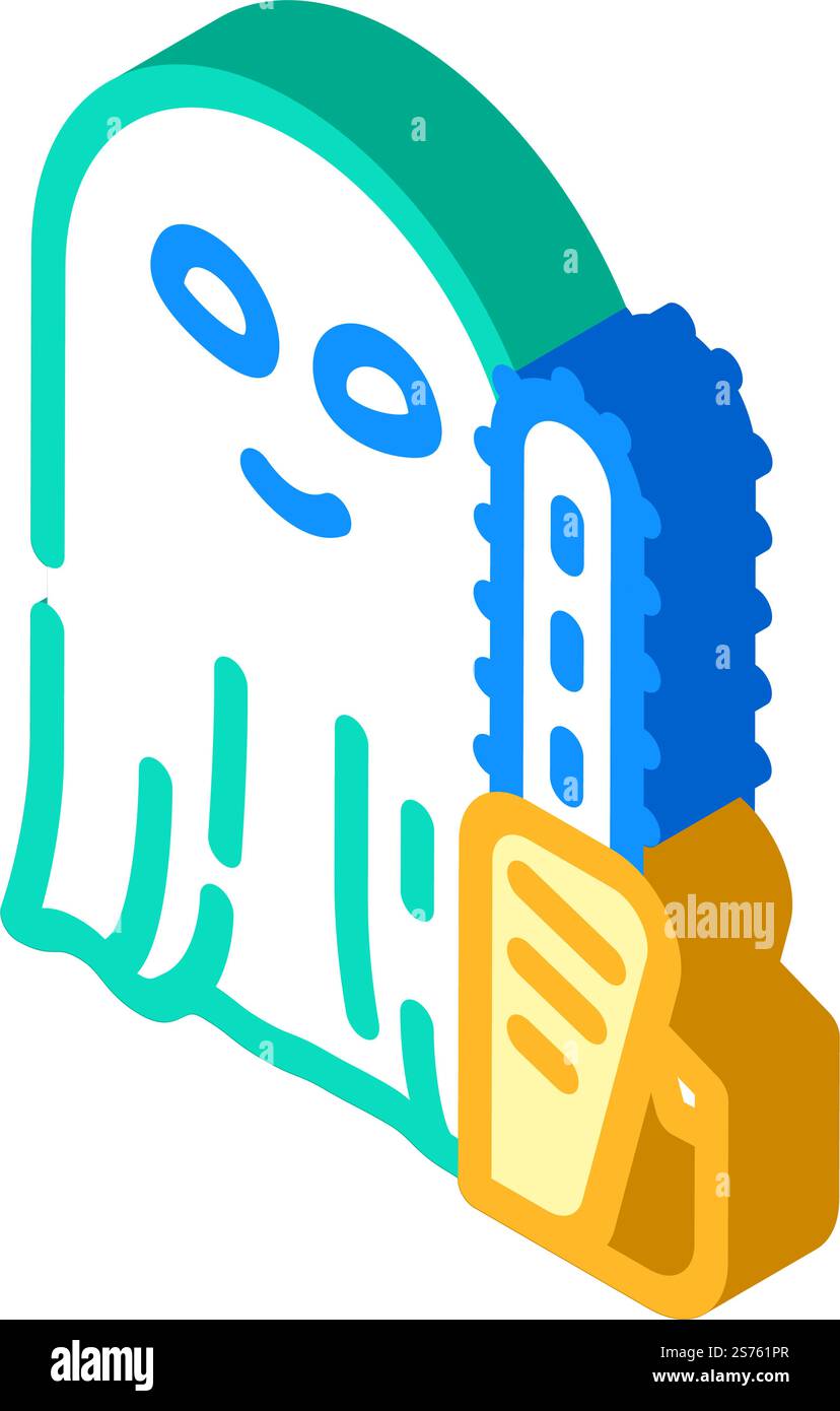 horror ghost isometric icon vector. horror ghost sign. isolated symbol ...