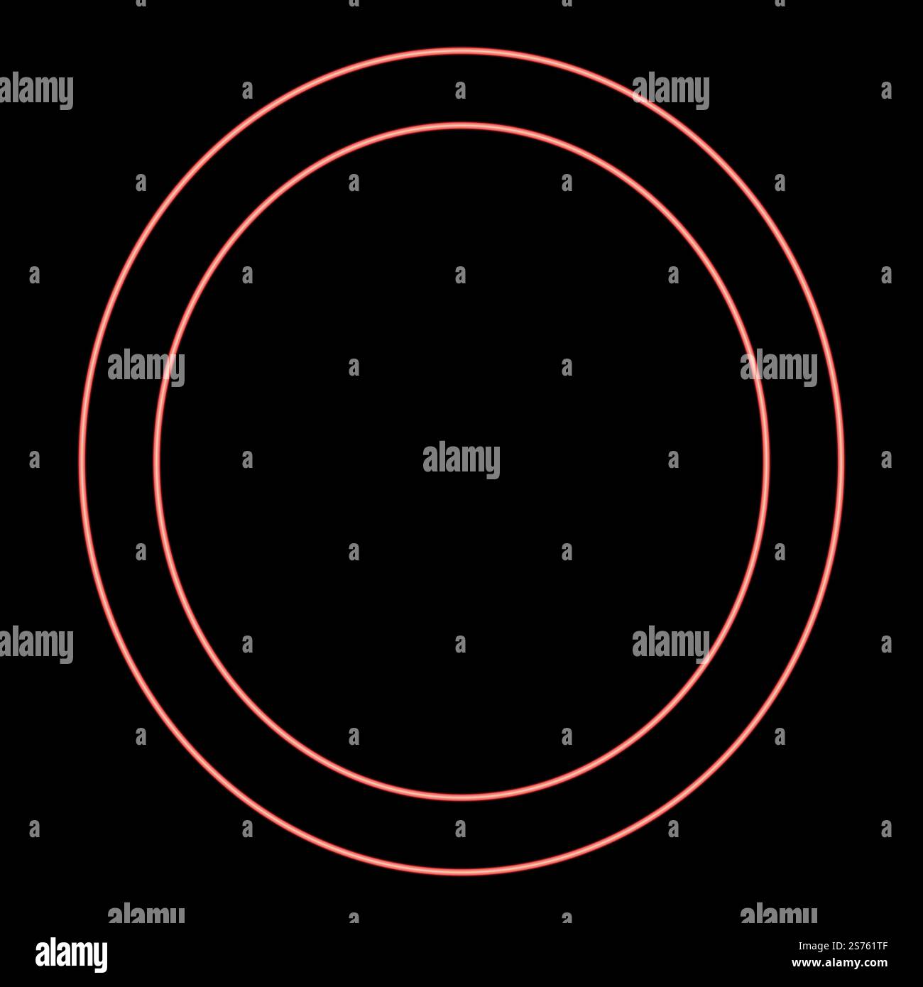 Neon omicron greek symbol small letter lowercase font red color vector ...