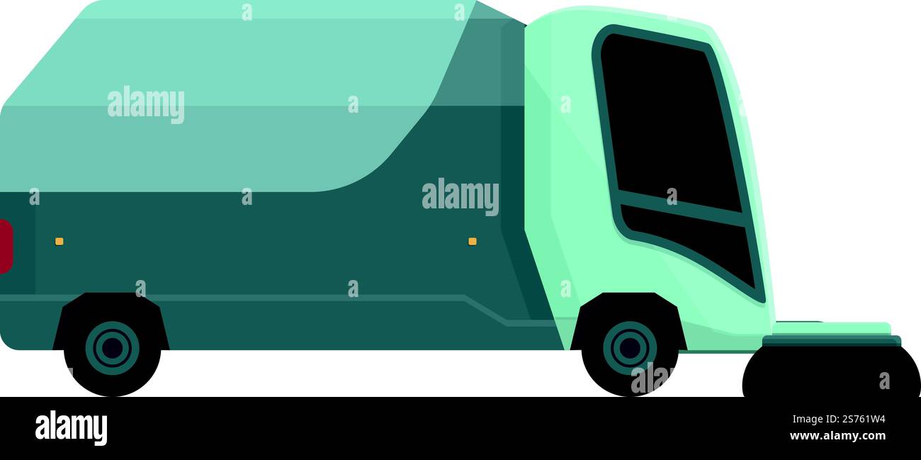 Lorry sweeper icon cartoon vector. Street truck. Machine washer. Lorry ...
