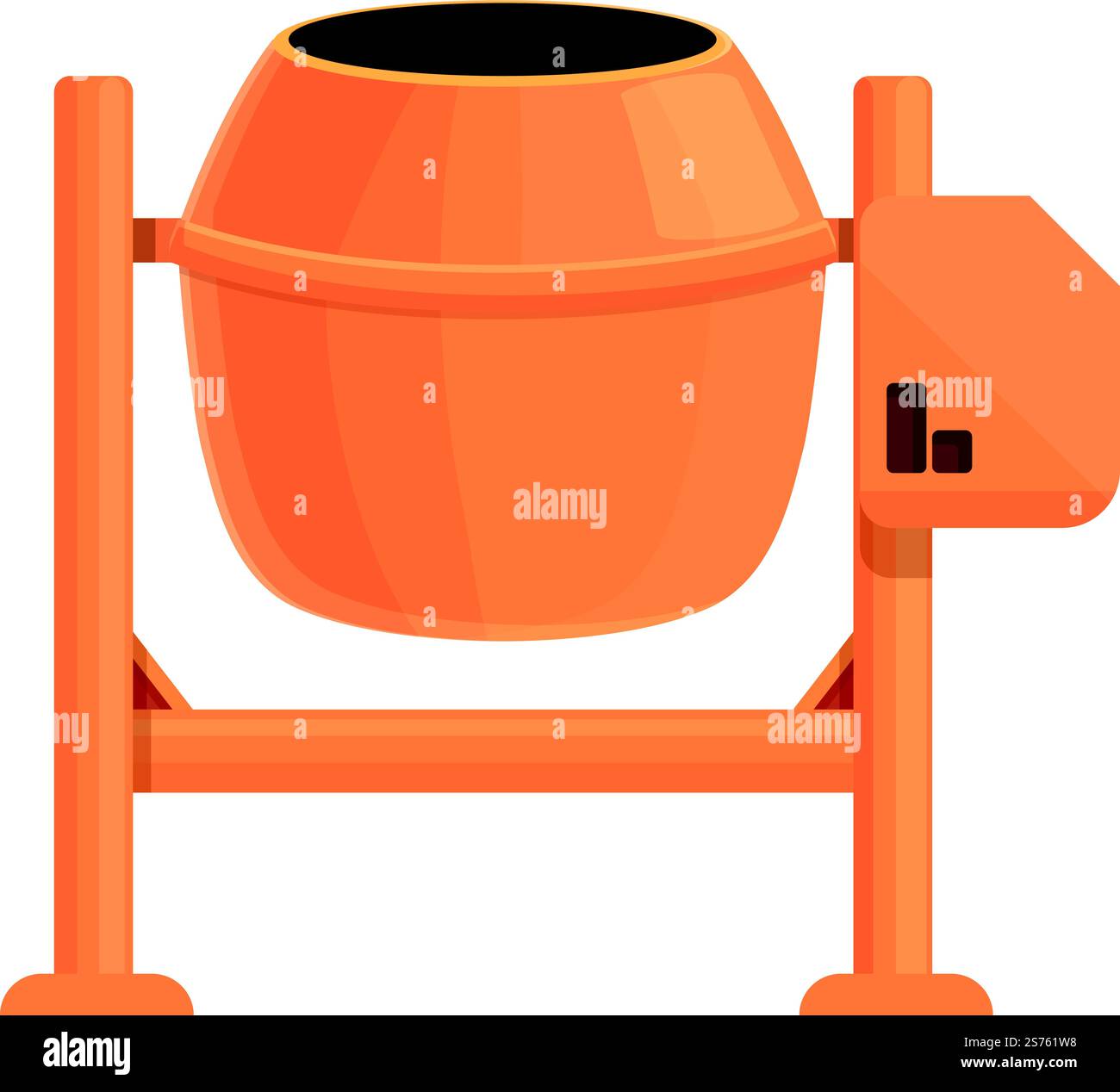 Interior mixer icon cartoon vector. Build machine. Work tool. Interior ...