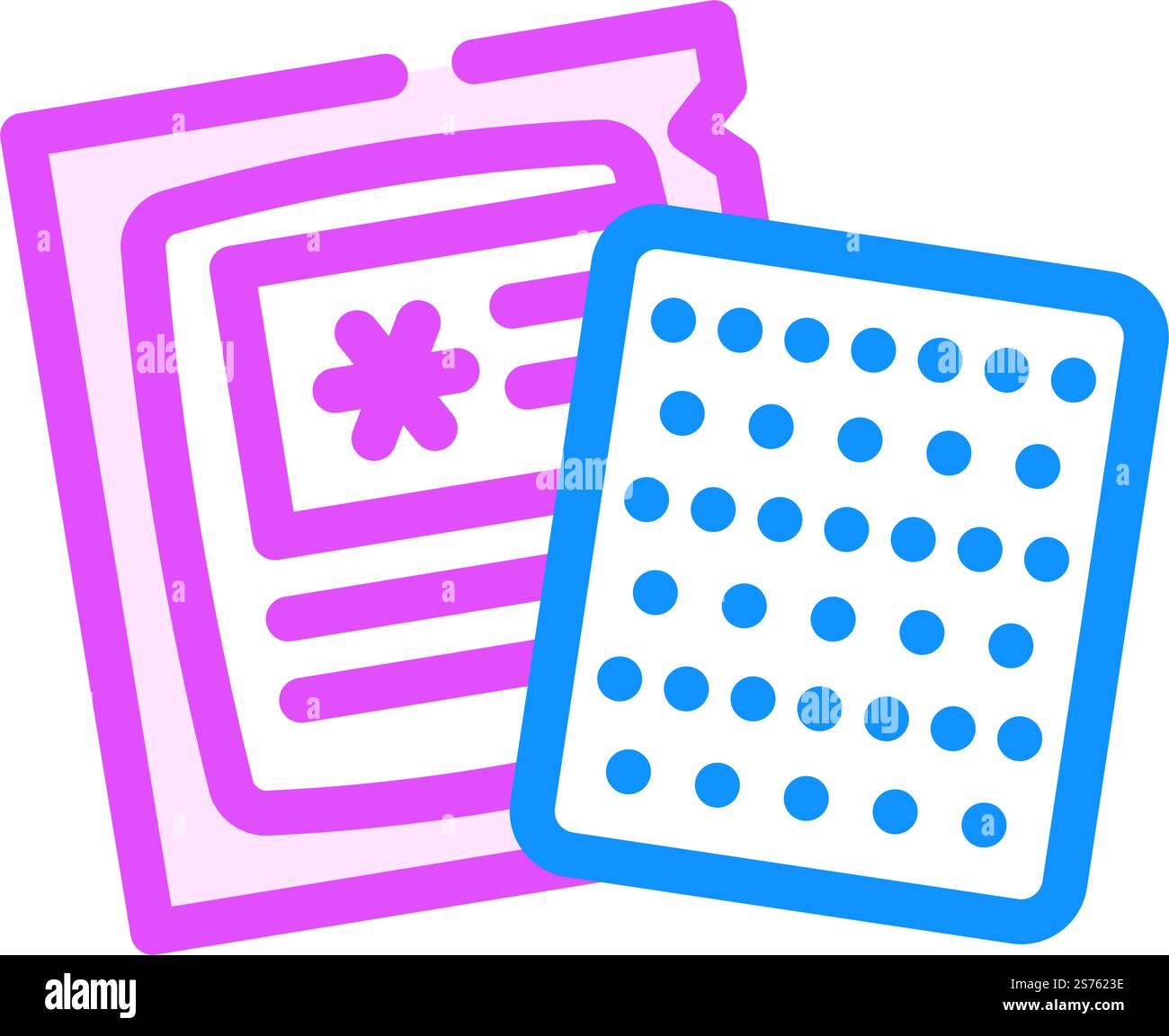 sterile gauze pads first aid color icon vector. sterile gauze pads ...