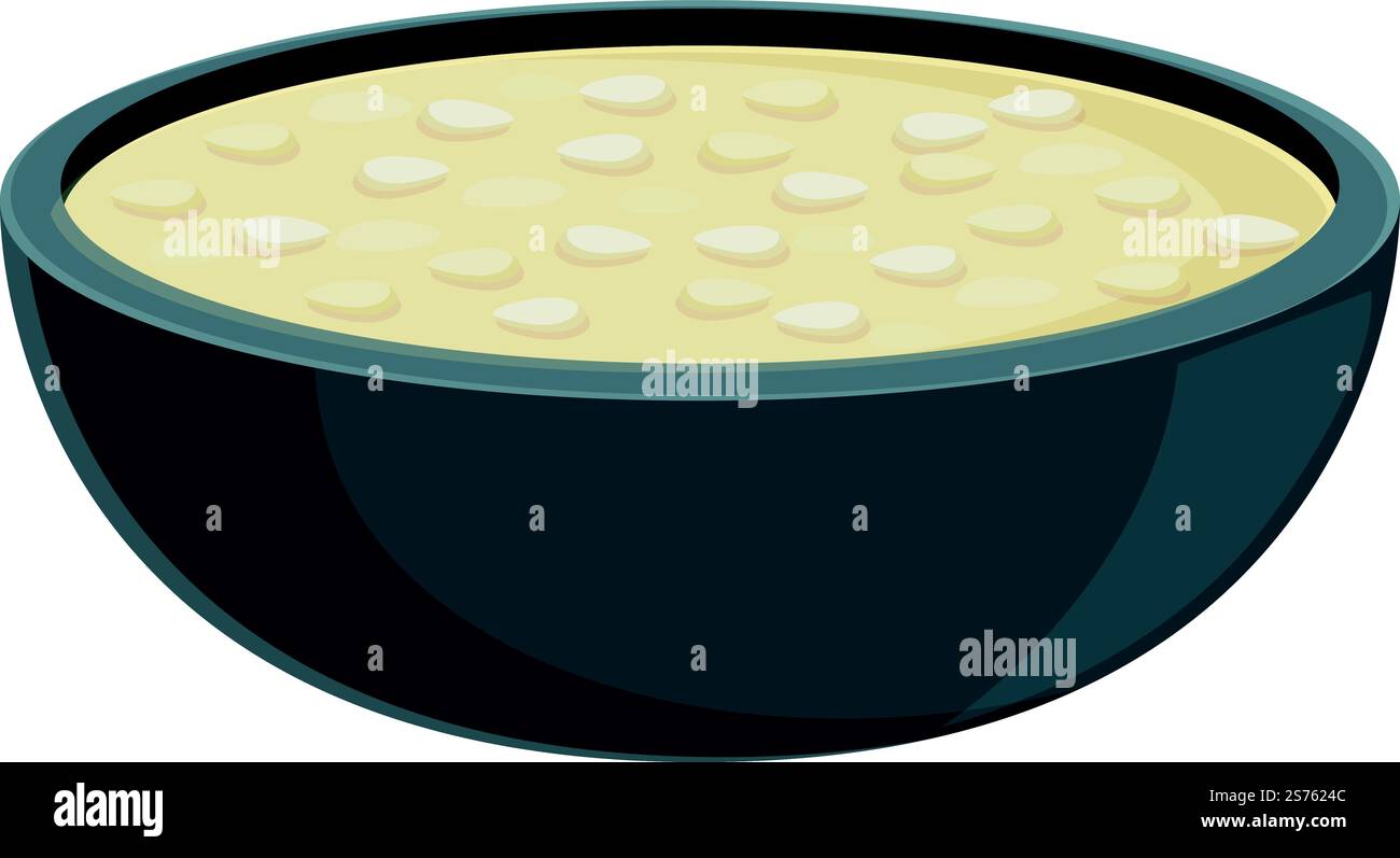Soup food icon cartoon vector. Asian dish. Korean meal. Soup food icon ...