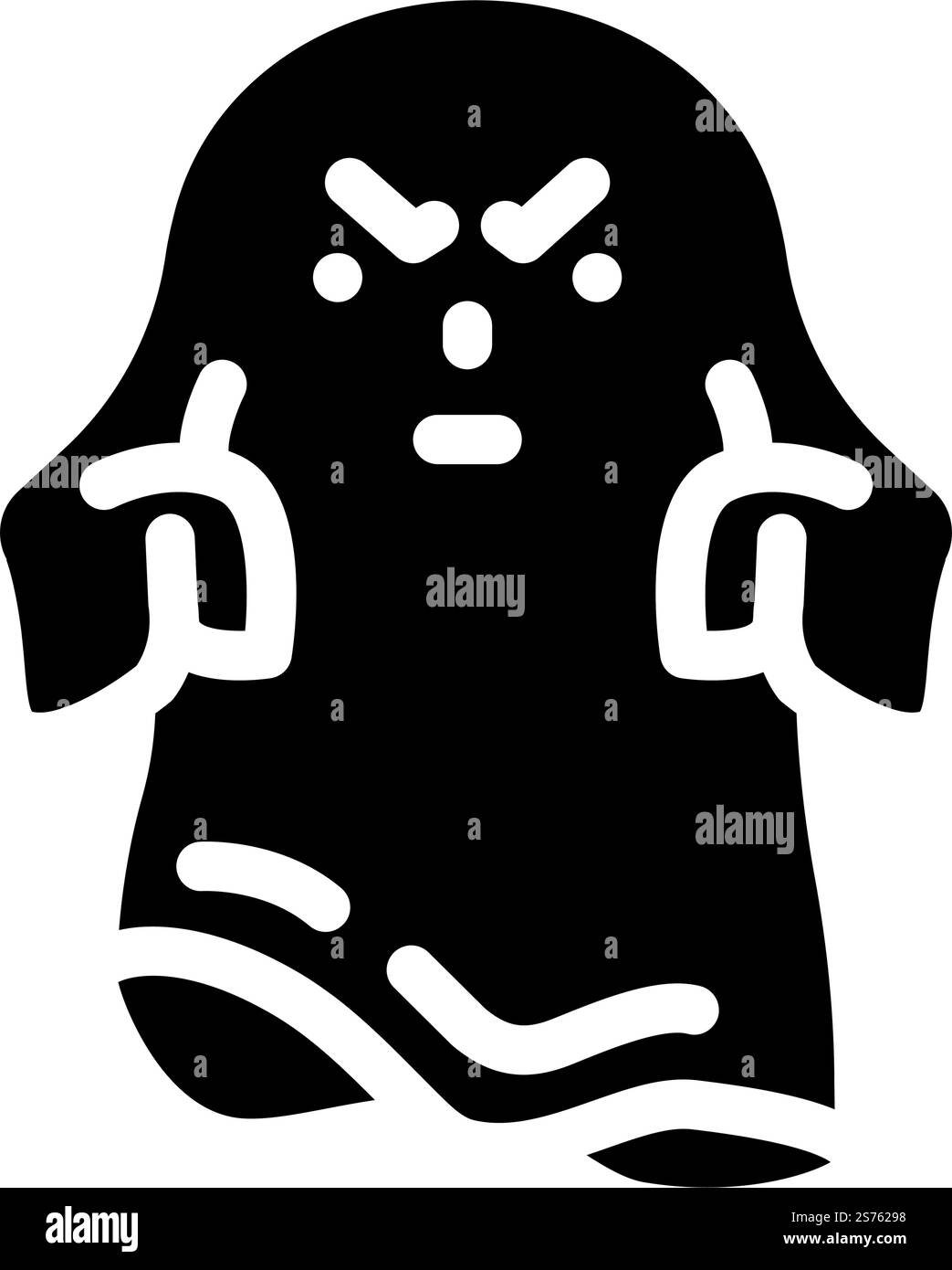 phantom ghost glyph icon vector. phantom ghost sign. isolated symbol ...
