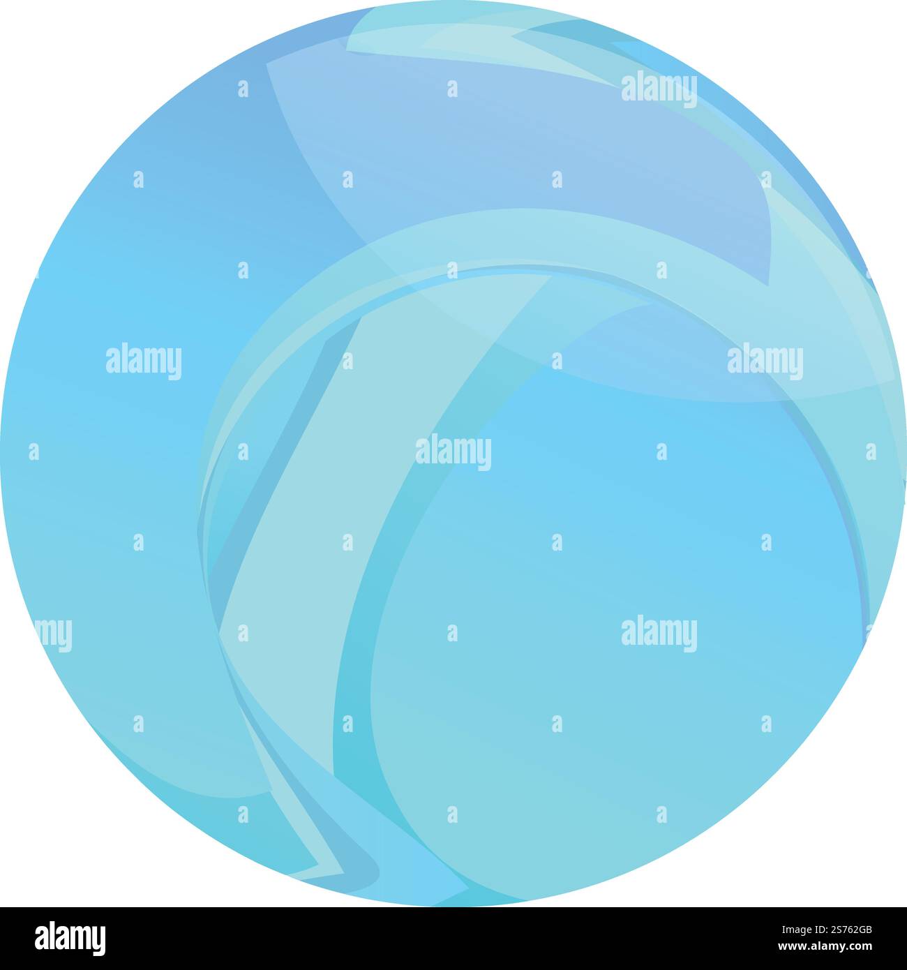 Blue ball icon cartoon vector. Circle drop. Glue liquid. Blue ball icon ...