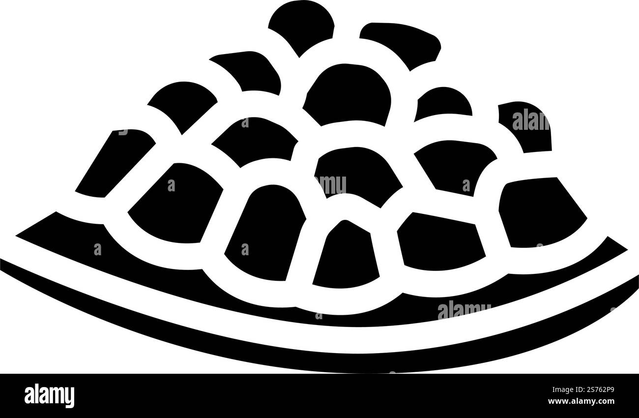 slice cut pomegranate glyph icon vector. slice cut pomegranate sign ...