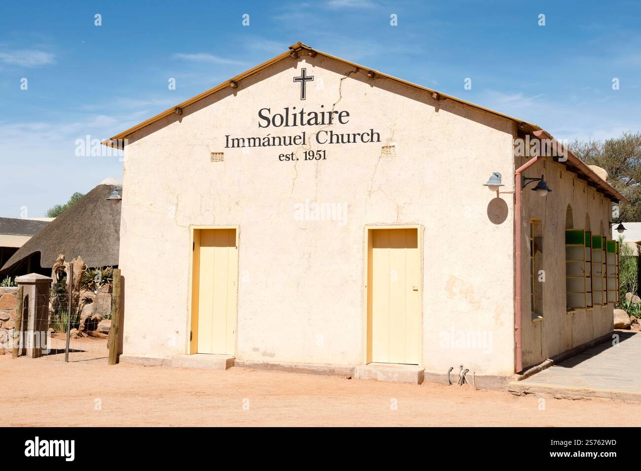 Solitaire Immanuel Church, Solitaire, Namibia Stock Photo - Alamy