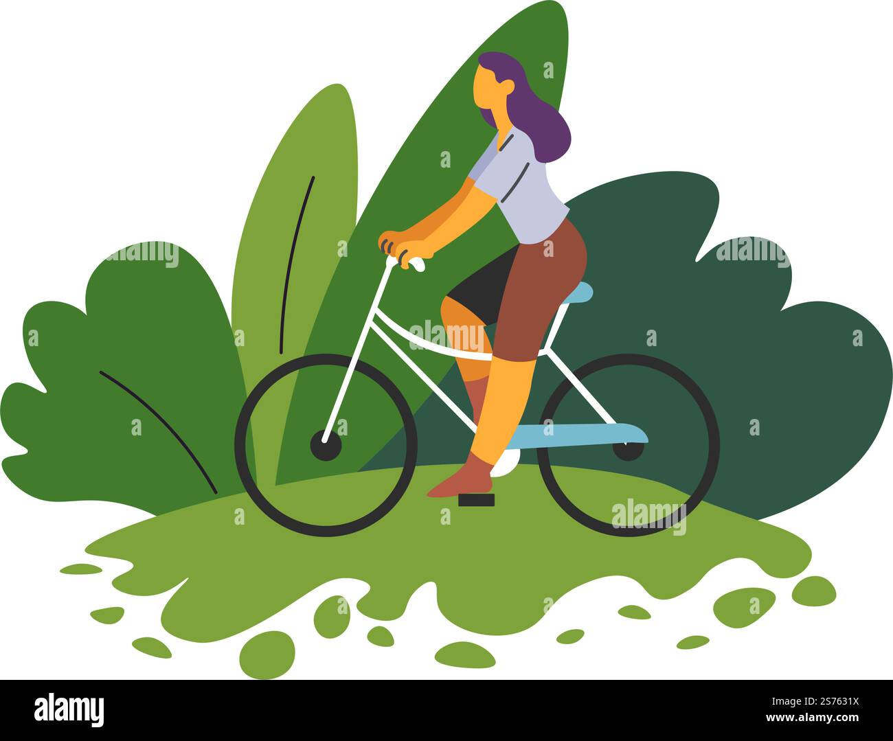 Riding bicycle, ecologically friendly transport and means of ...