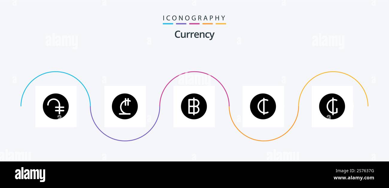 Currency Glyph 5 Icon Pack Including ghanaian . georgia . thailand ...