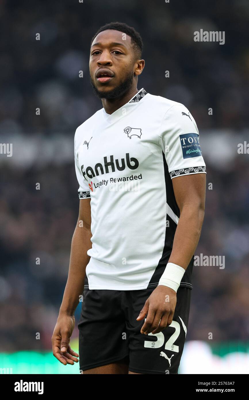Derby County's Ebou Adams during the Sky Bet Championship match at ...