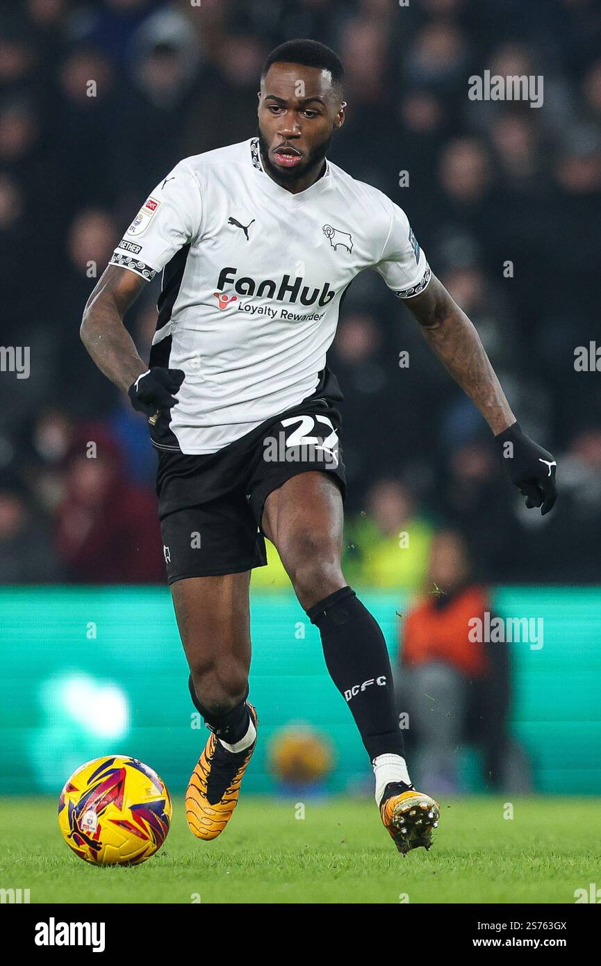Derby County's Corey Blackett-Taylor during the Sky Bet Championship ...
