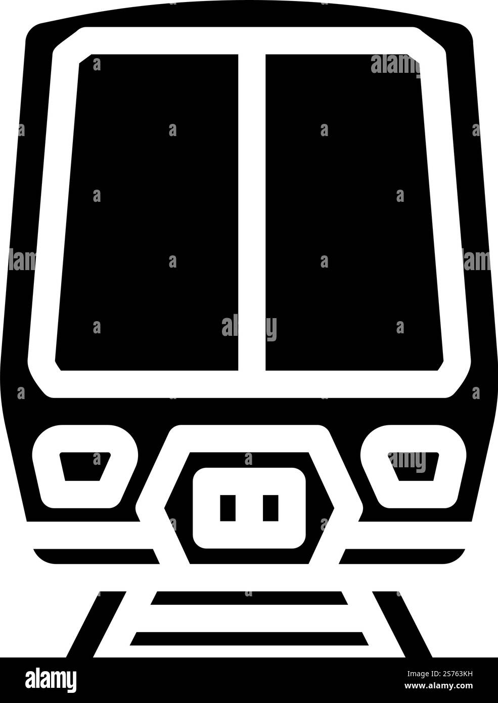 train transport vehicle glyph icon vector. train transport vehicle sign ...