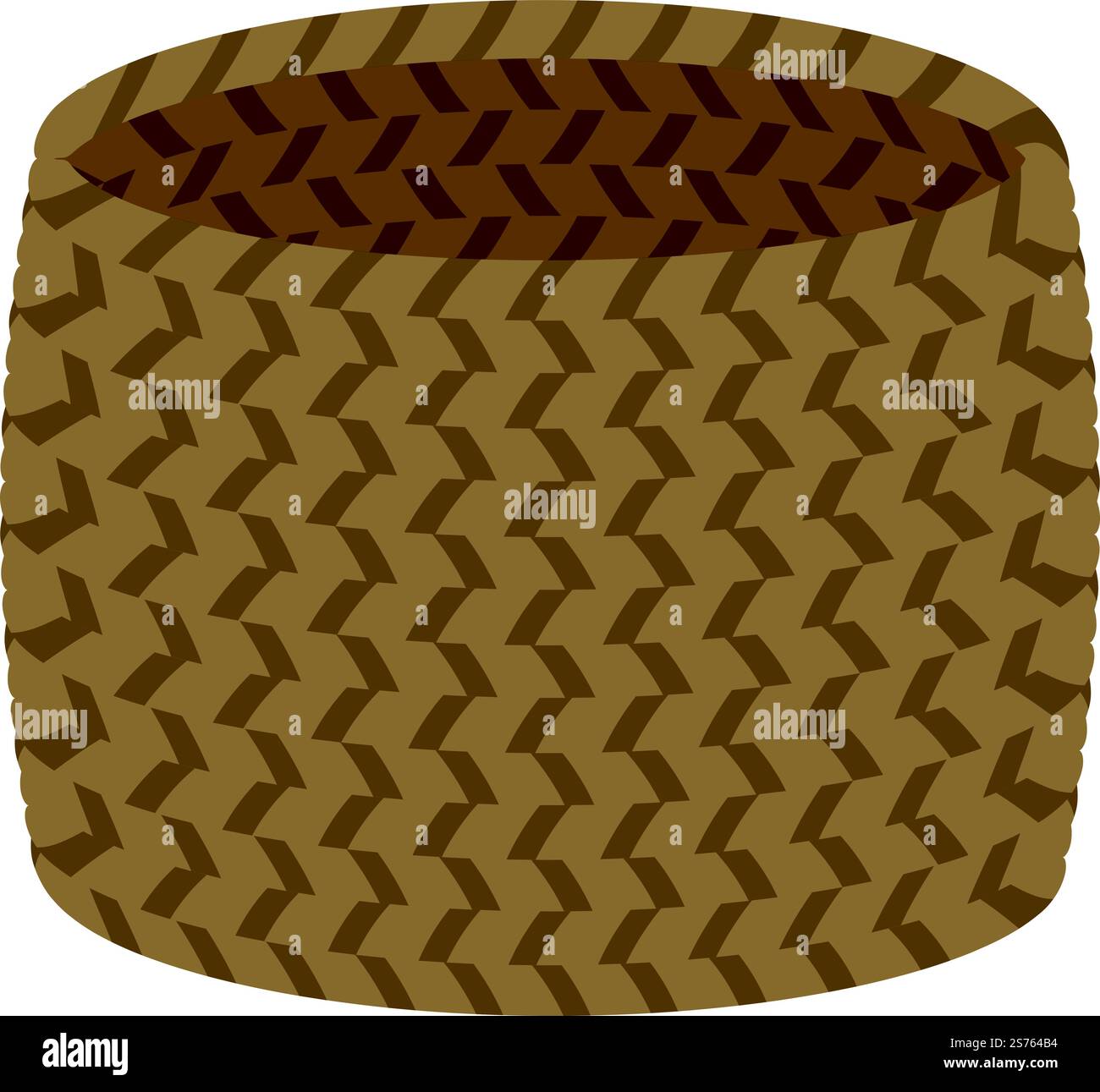 Jute basket icon cartoon vector. Natural rope. Tied nautical. Jute basket icon cartoon vector ...