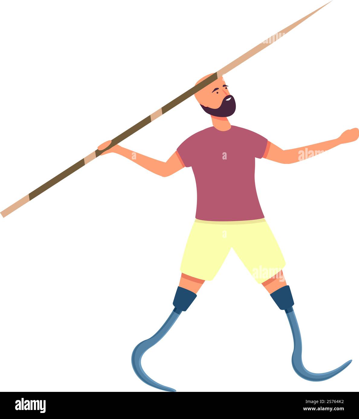 Disabled sport icon cartoon vector. Physical disability. Character ...