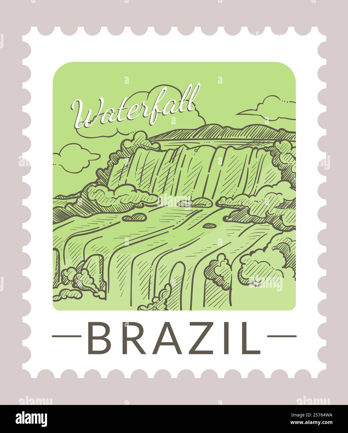 Brazilian landscapes Stock Vector Images - Alamy