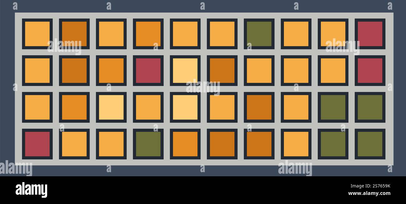 Turning off and on, isolated panel with buttons and switchers to ...