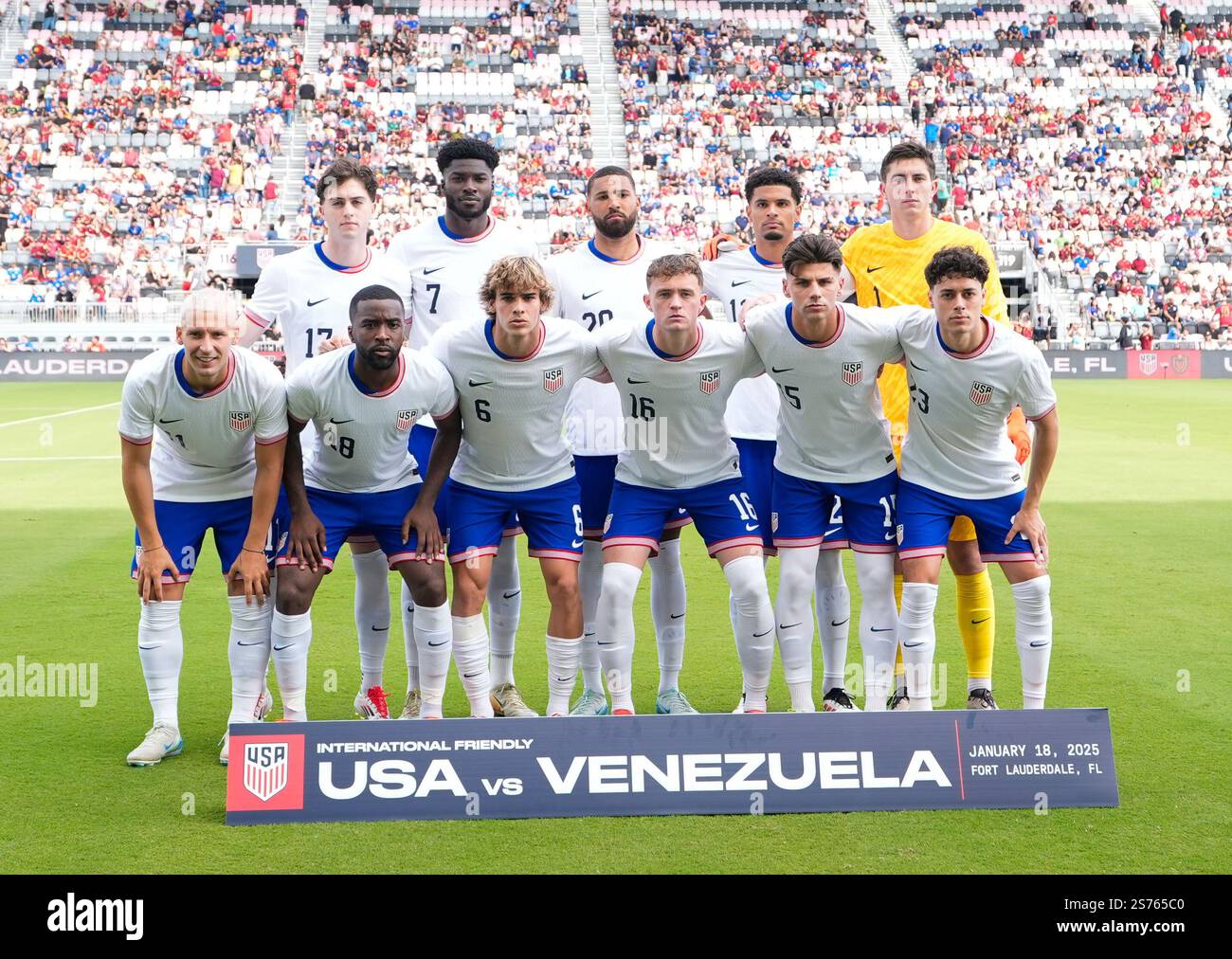 Fort Lauderdale, Florida, USA. 18th Jan, 2025. The United States Men's ...