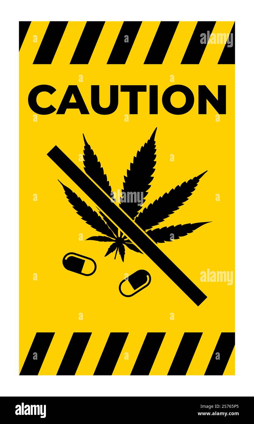 Drug prohibition sign Stock Vector Image & Art - Alamy