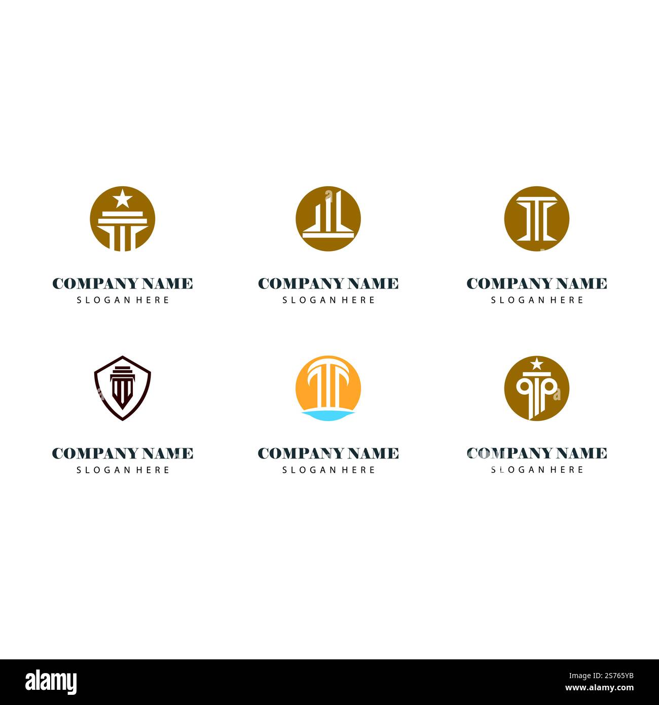 Ancient Pillar Columns Greek Rome Athens Historical Building logo ...