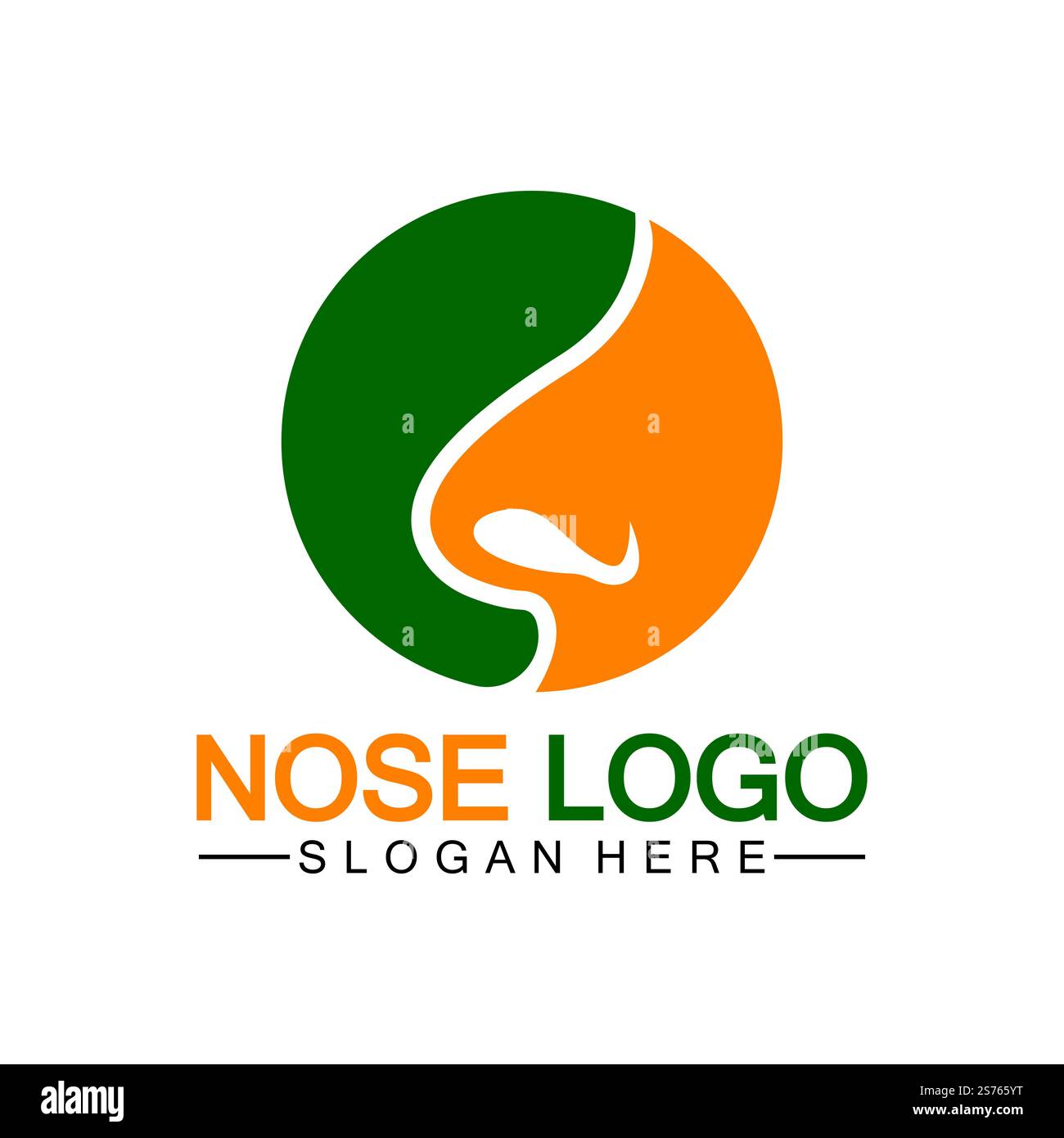 Nose logo design vector template, Organs logo design concept, Icon ...