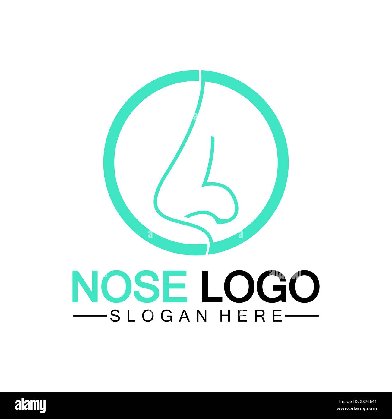 Nose logo design vector template, Organs logo design concept, Icon ...