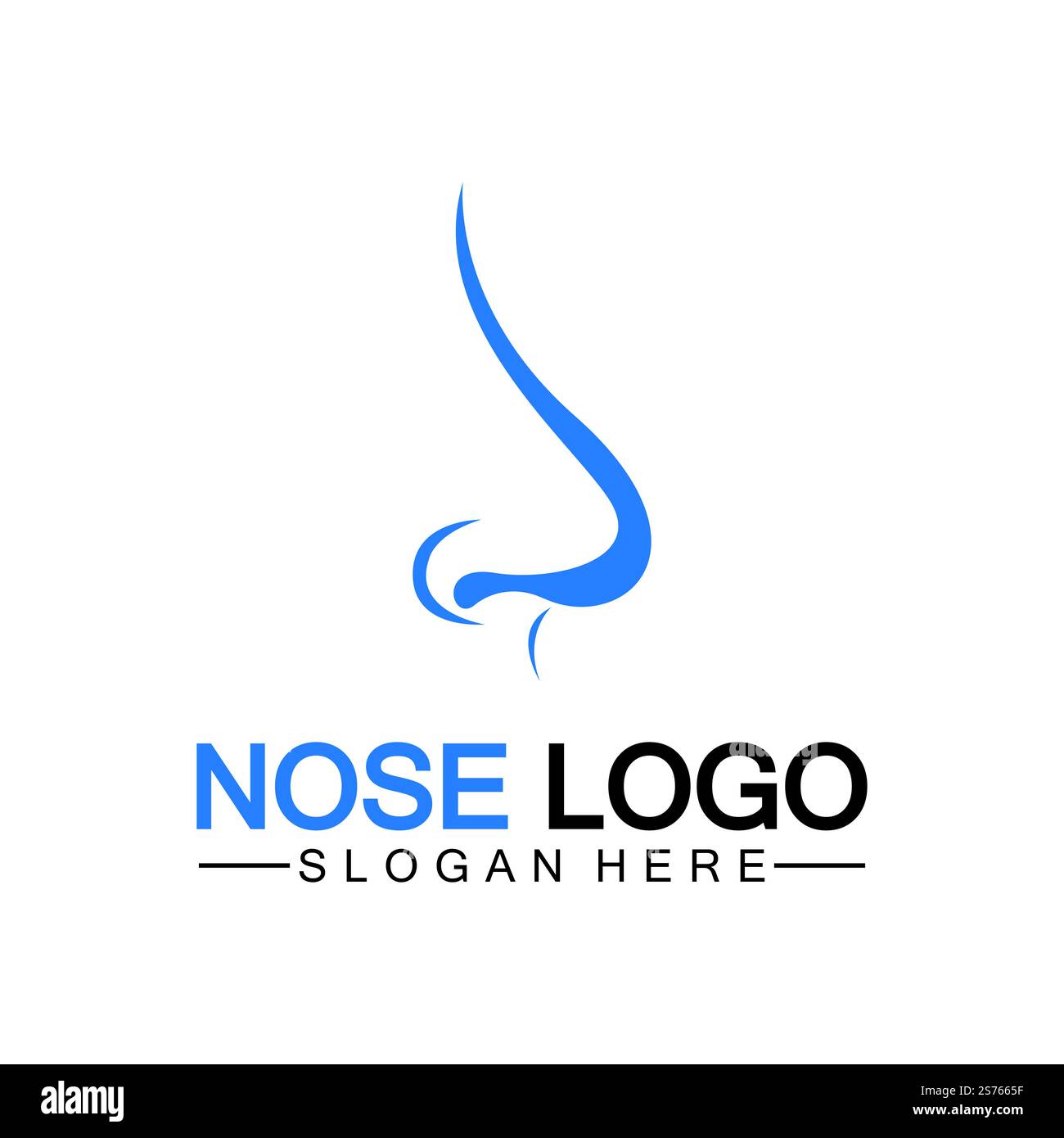 Nose logo design vector template, Organs logo design concept, Icon ...