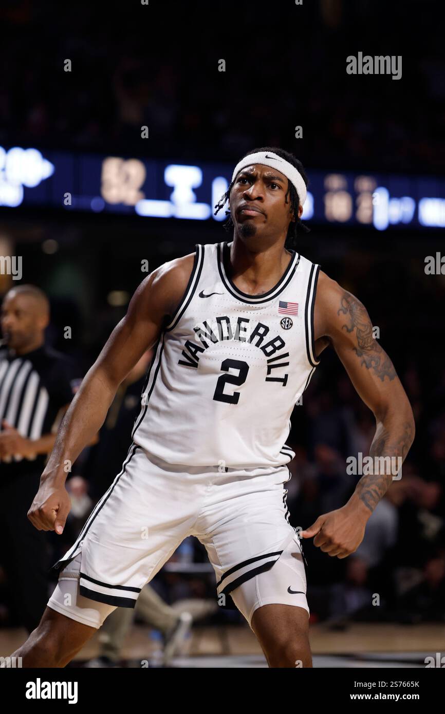 NASHVILLE, TN - JANUARY 18: Vanderbilt Commodores guard MJ Collins Jr ...