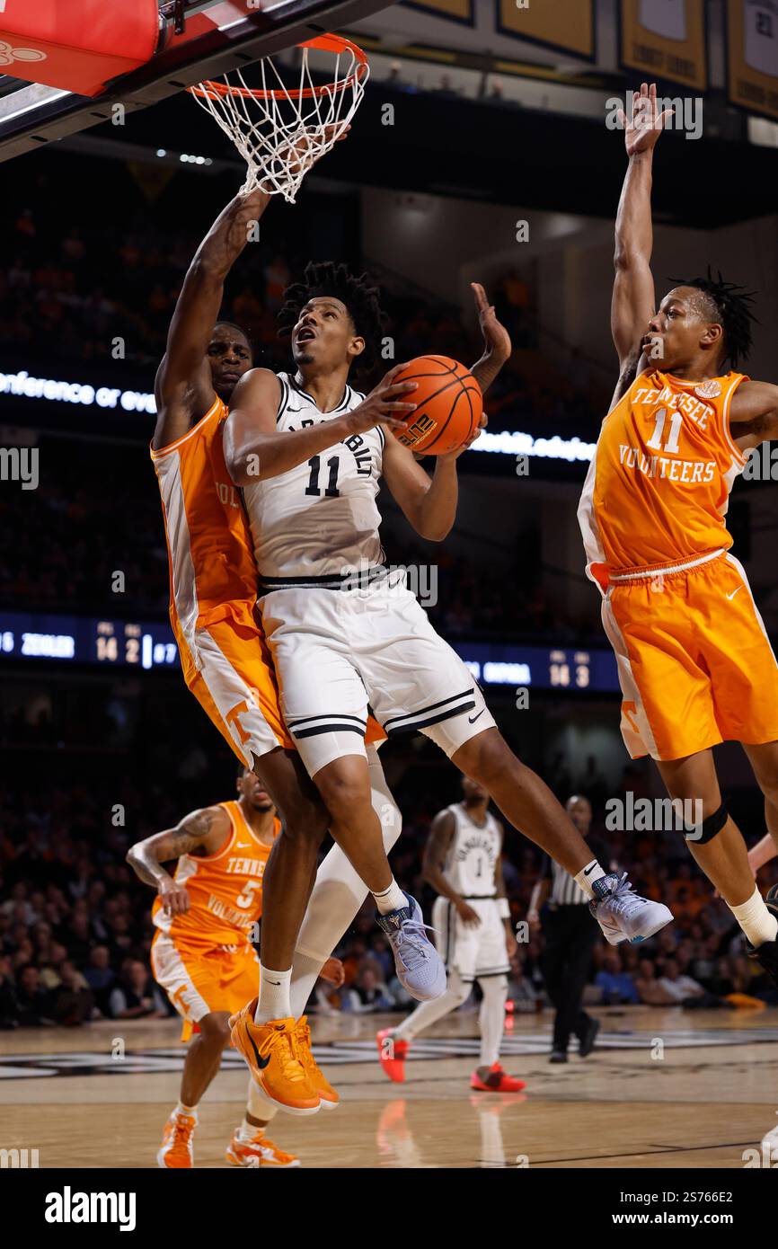 NASHVILLE, TN - JANUARY 18: Vanderbilt Commodores guard AJ Hoggard (11 ...