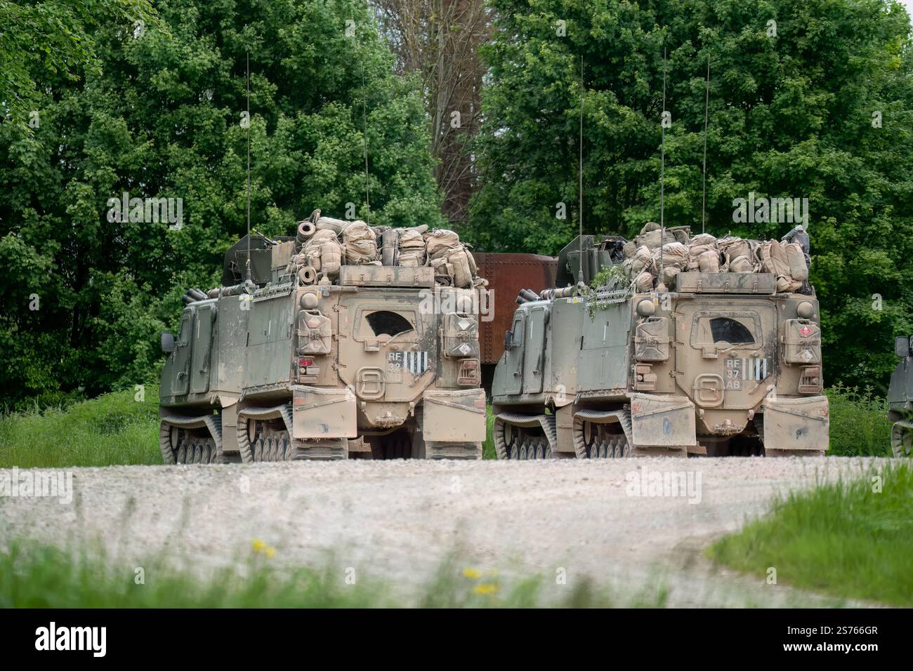 British army BVS10 Viking all terrain tracked amphibious vehicles ...