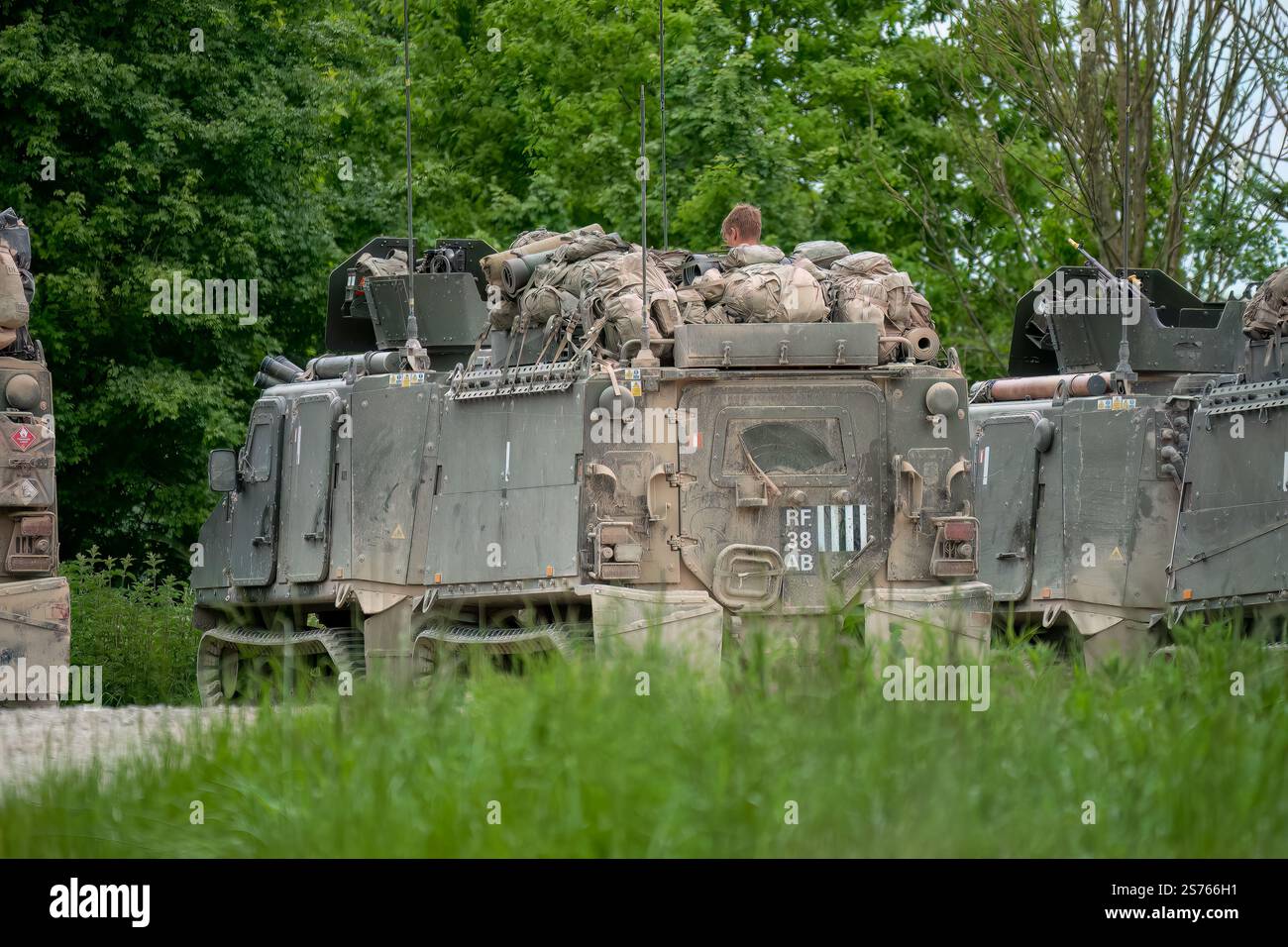 British army BVS10 Viking all terrain tracked amphibious vehicles ...