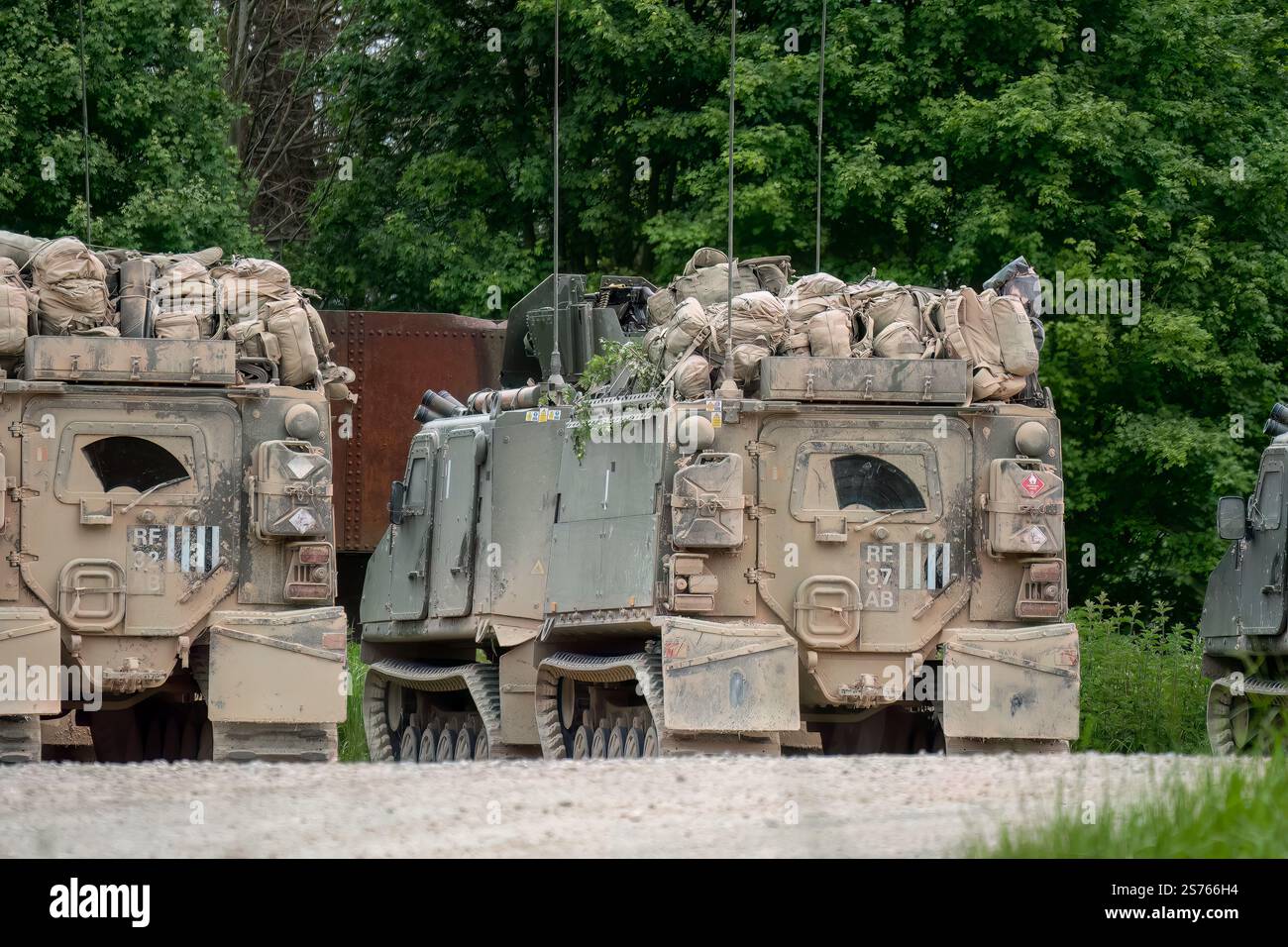 British army BVS10 Viking all terrain tracked amphibious vehicles ...