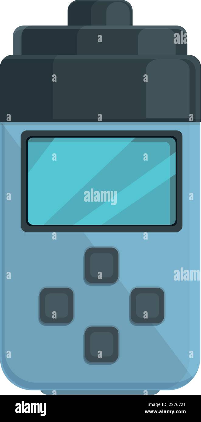 Gas Detector Indicator Icon Cartoon Vector Monitor Instrument Check