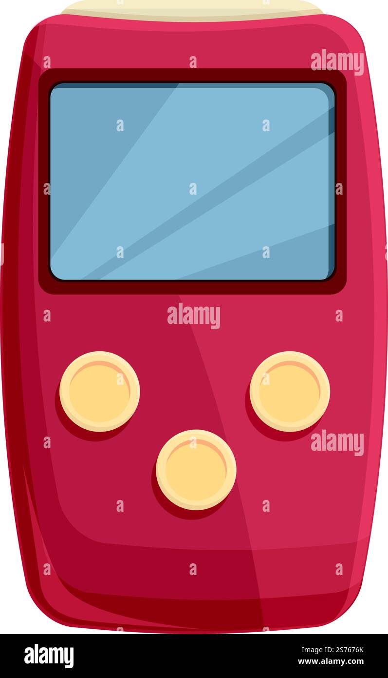 Safety gas detector icon cartoon vector. Portable equipment. Digital ...