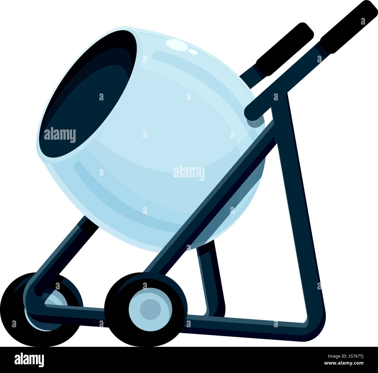 Texture mixer icon cartoon vector. Cement machine. Work tool. Texture ...