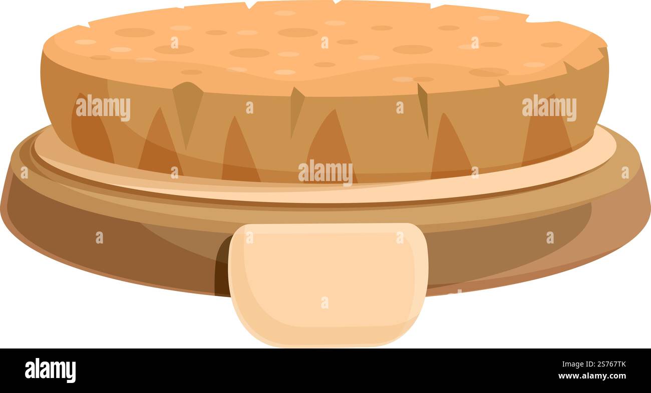 Korean massage brush icon cartoon vector. Body care. Healthy hair. Korean massage brush icon ...