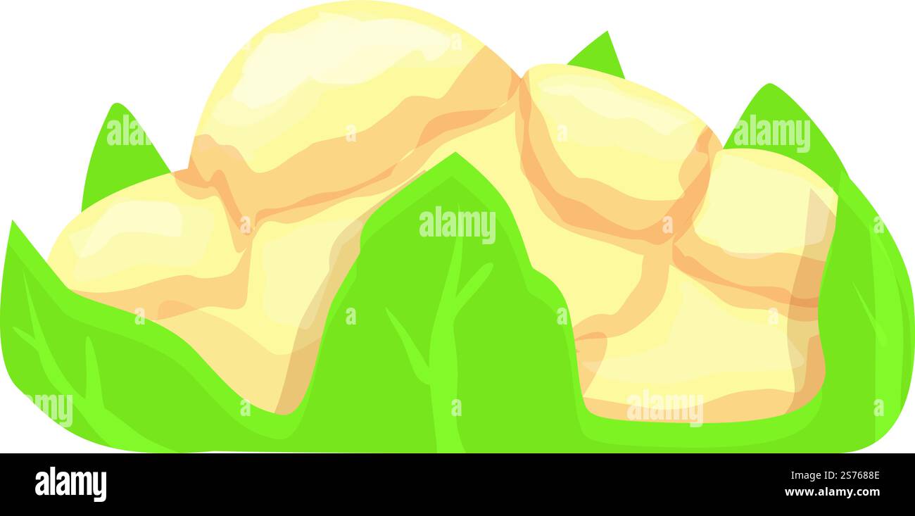 Broccoli cauliflower icon cartoon vector. Cabbage food. Organic farm ...