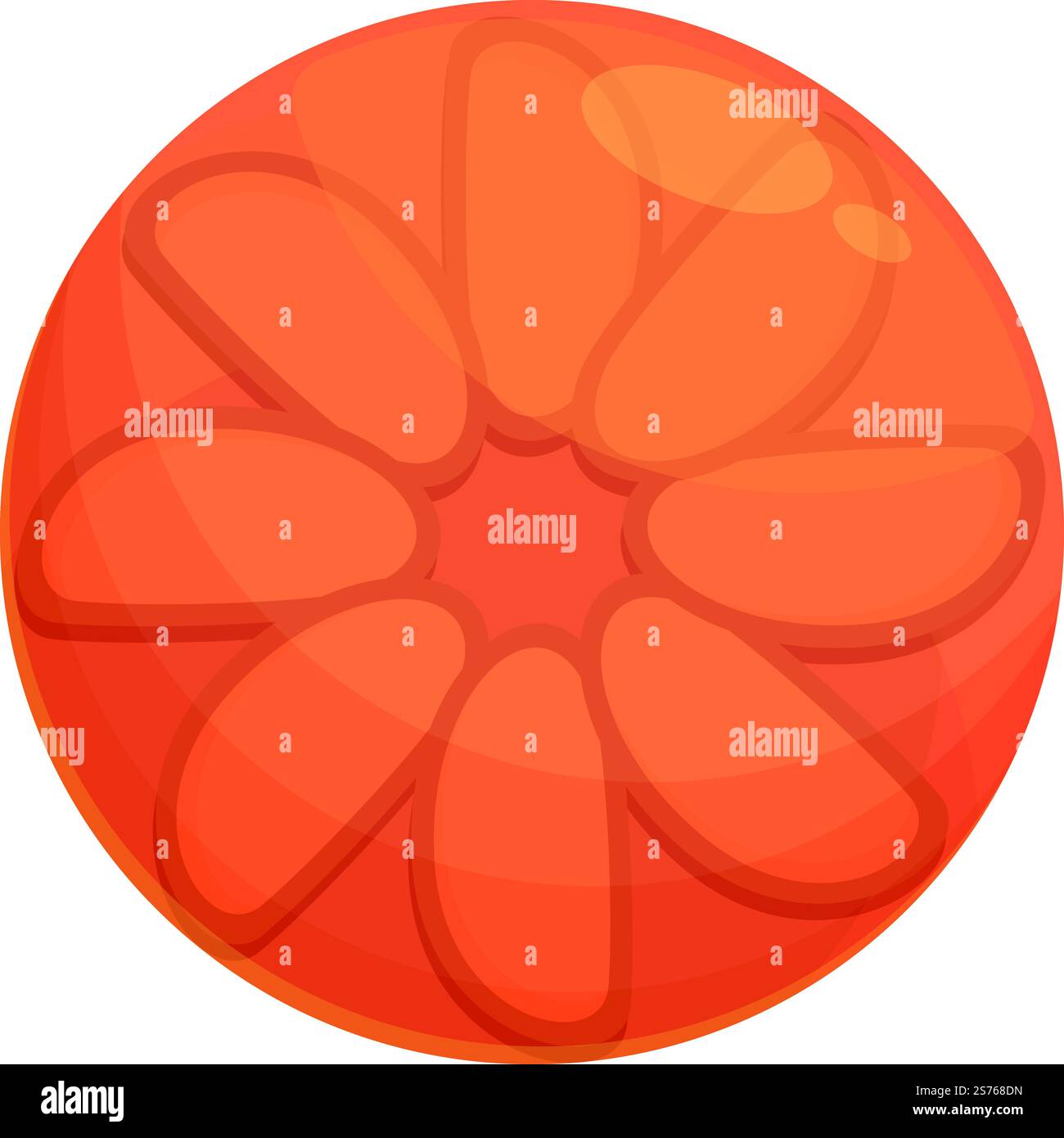 Upside-down tart icon cartoon vector. Pineapple cake. Restaurant cooking. Upside-down tart icon ...