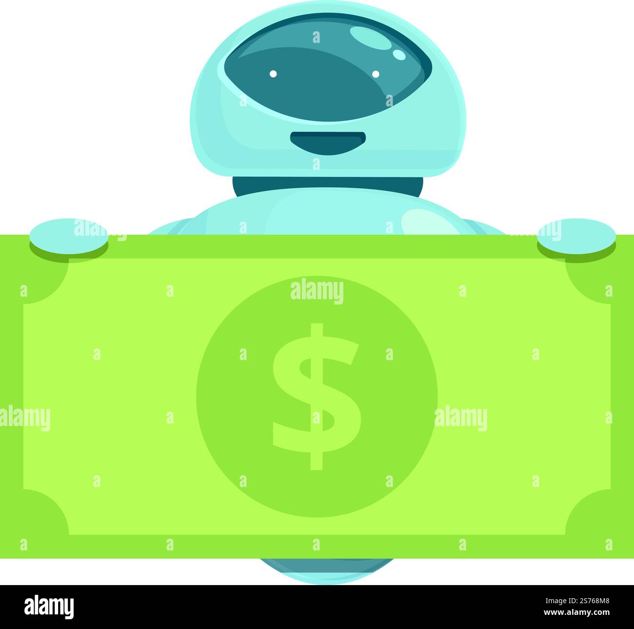 Cash bot trade icon cartoon vector. School education. People study ...