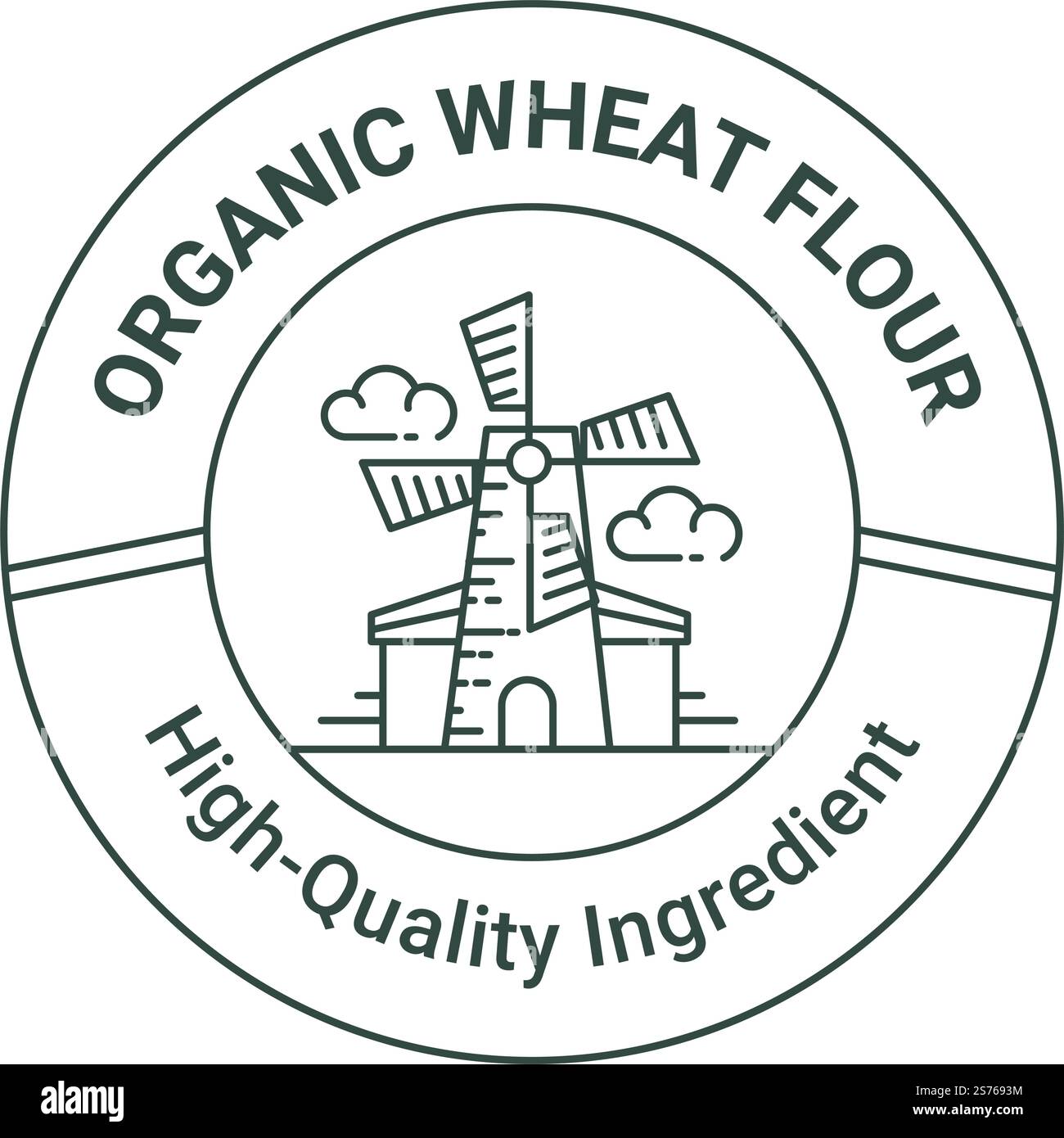 High quality ingredient for baking and cooking, organic wheat flour ...