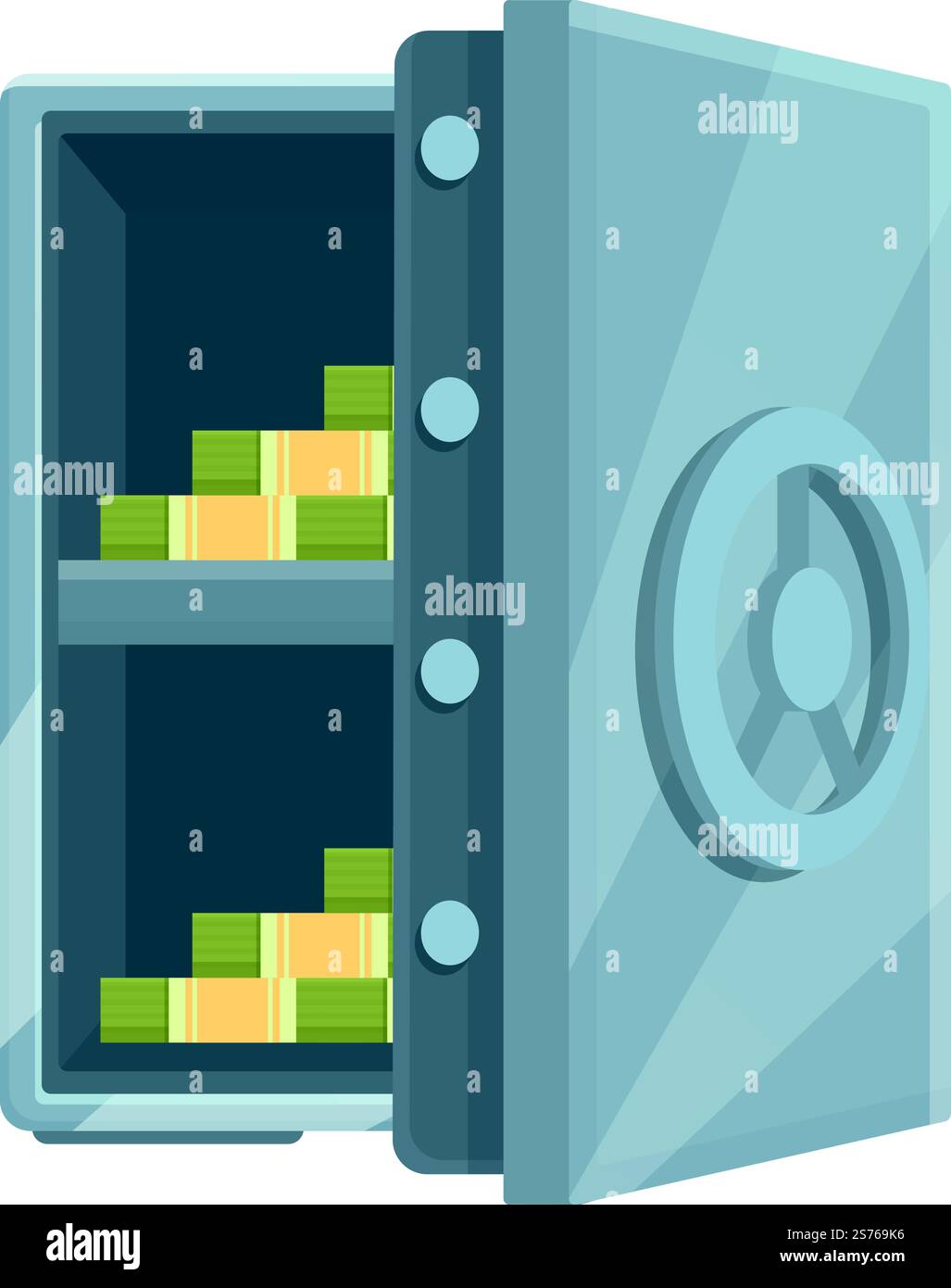 Safety box icon cartoon vector. Safe bank. Money storage. Safety box ...