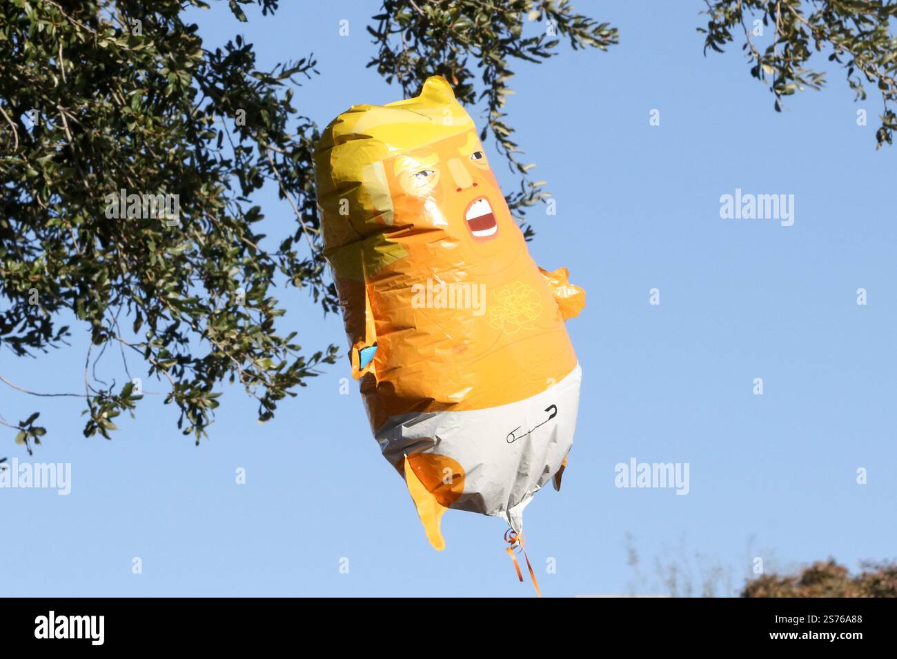 A Trump Baby balloon is flown at the PeopleÕs Rally to defend our ...