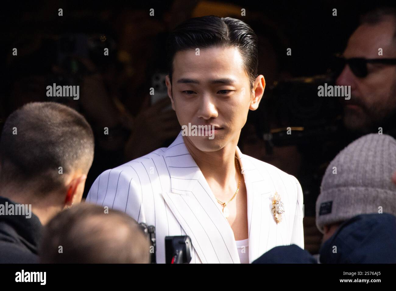 Nam Yoon-su arrives at the Dolce & Gabbana fashion show during the ...