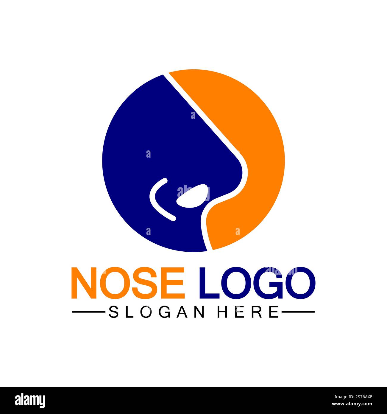 Nose logo design vector template, Organs logo design concept, Icon ...