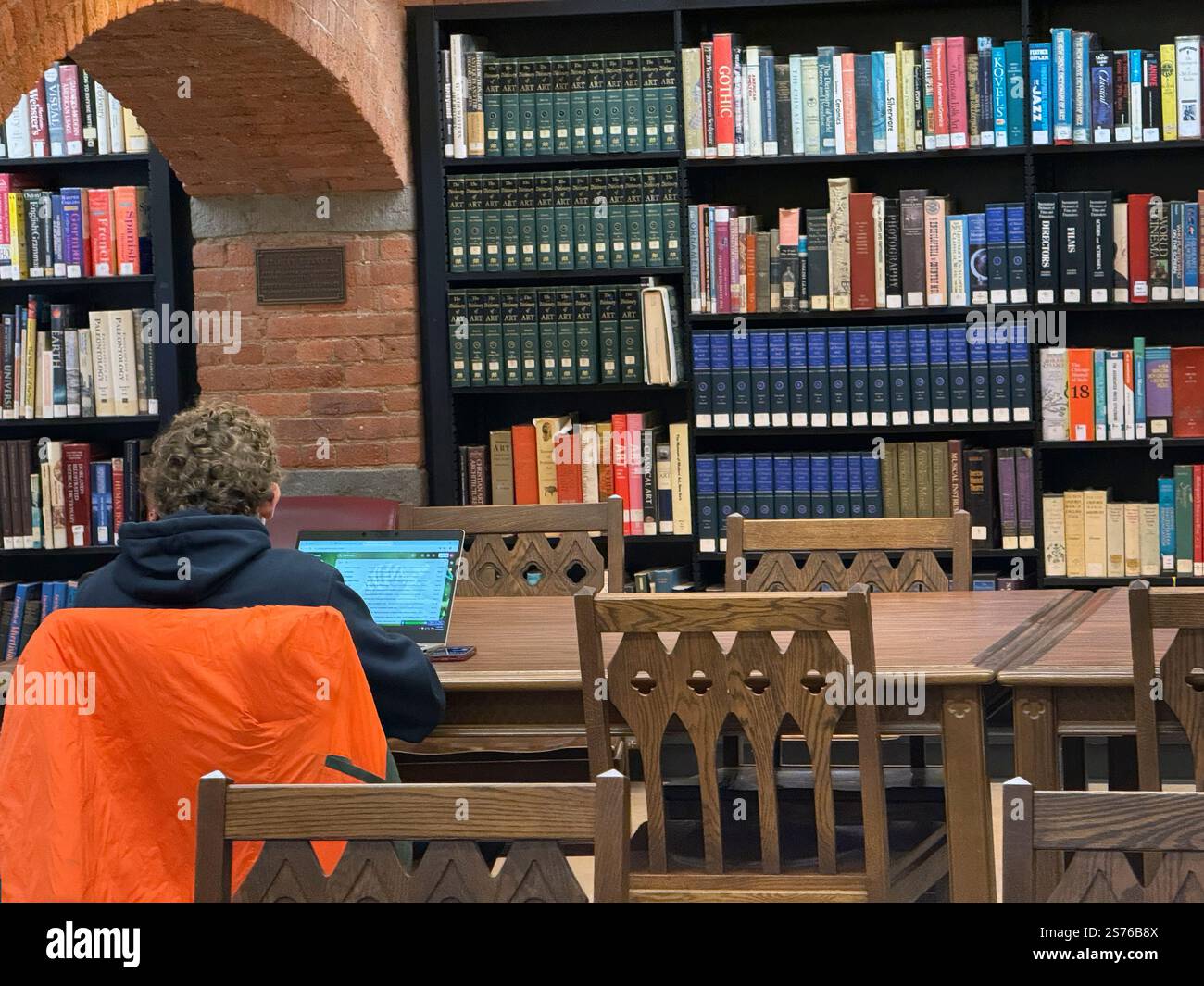 New York Public Library, Jefferson Market location, interior view ...