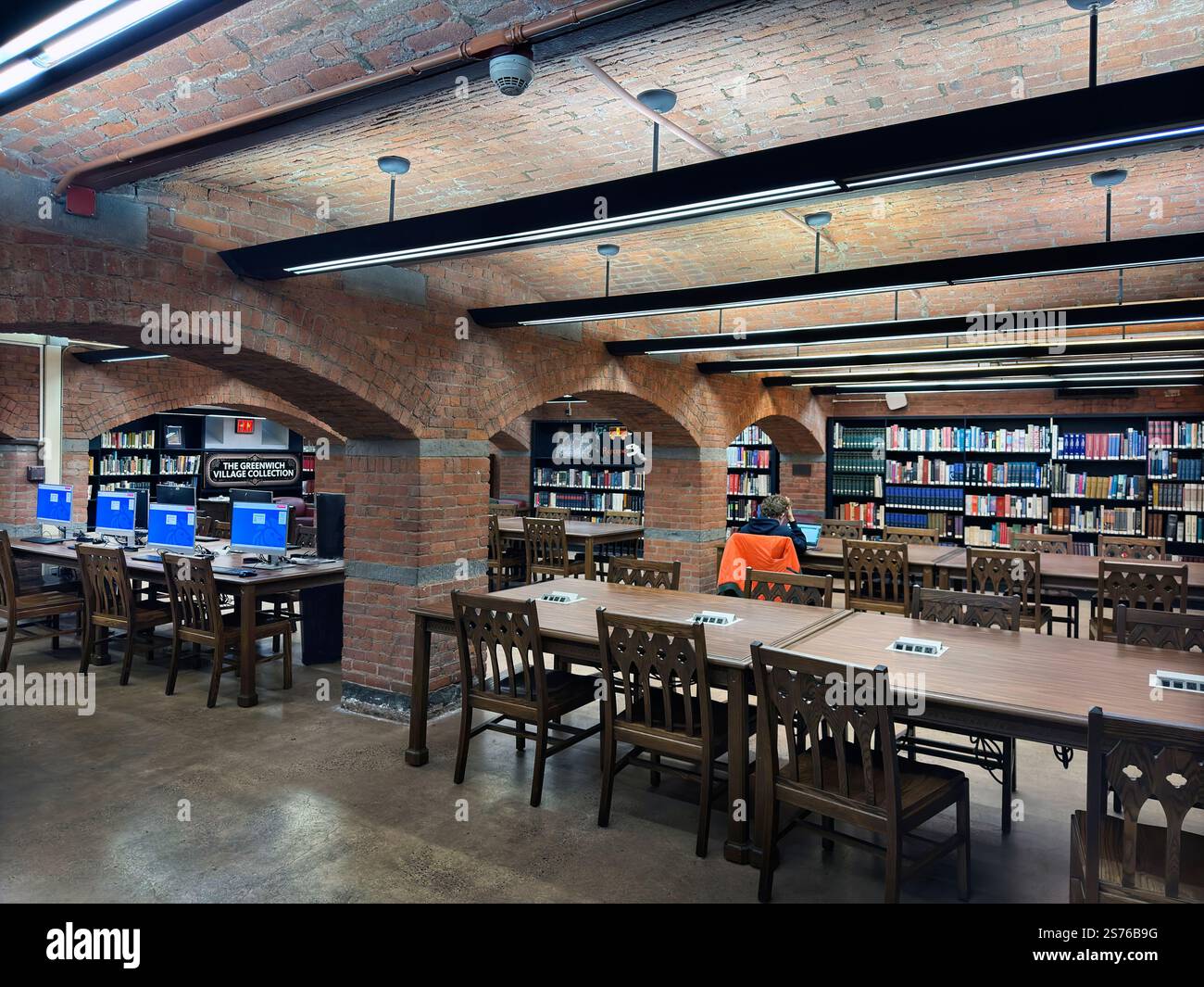 New York Public Library, Jefferson Market location, interior view ...