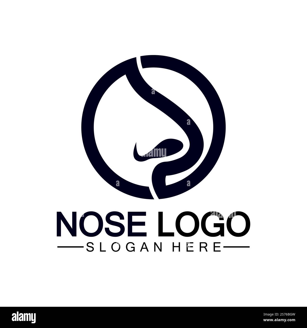 Nose logo design vector template, Organs logo design concept, Icon ...