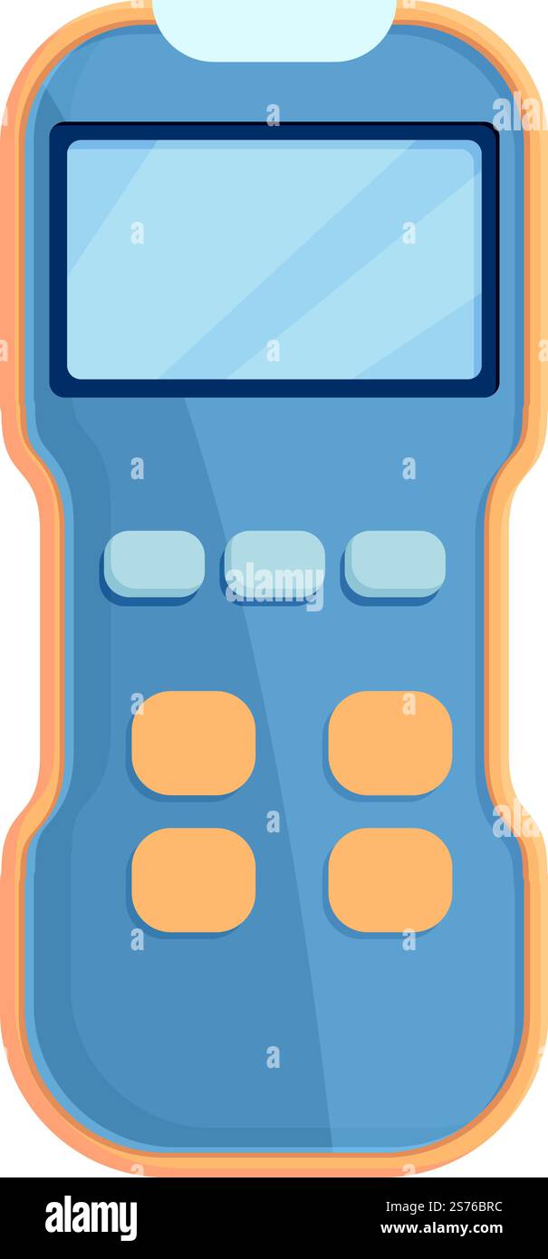 Leak gas detector icon cartoon vector. Meter monitor. Digital device ...