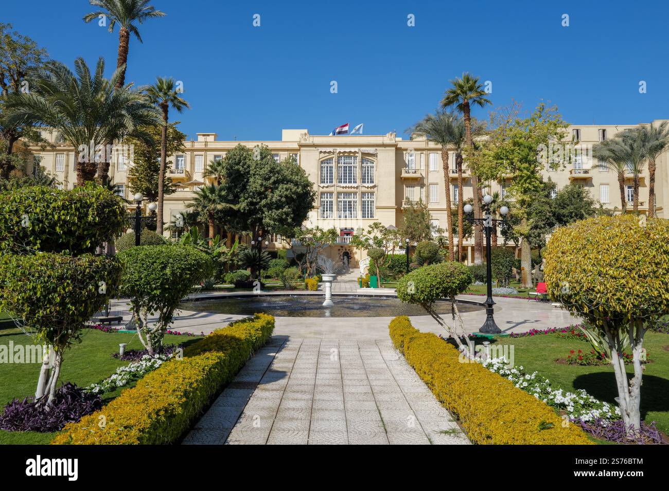 The historic Winter Palace hotel in Luxor, Egypt, replete with its ...